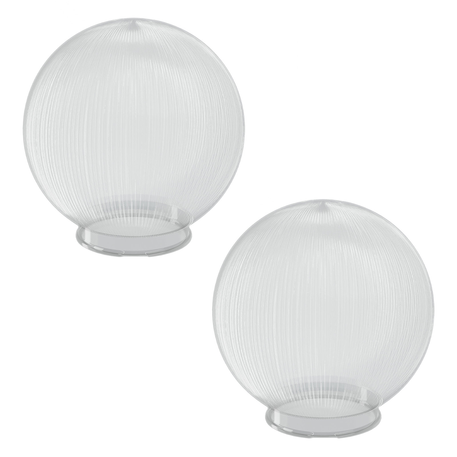 Solus 10 in. Clear Prismatic Acrylic Globes with 3.94 in. Twist Lock ...