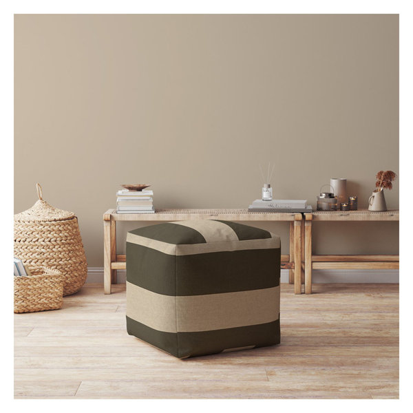Latitude Run® Box Cushion Ottoman Slipcover | Wayfair