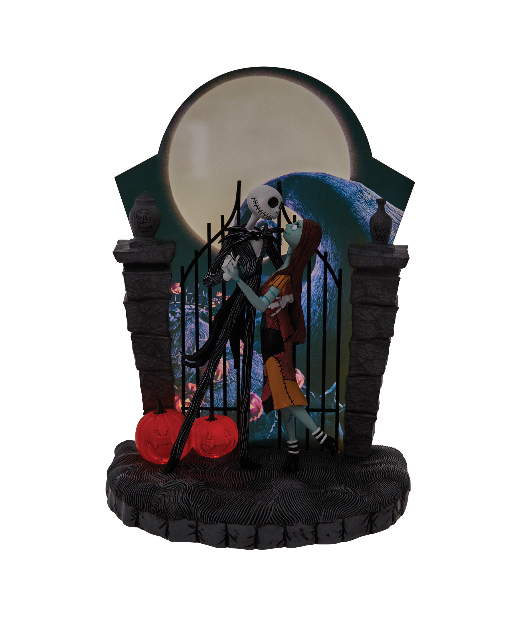 enesco Disney Showcase Nightmare Before Christmas Jack Sally Light Up ...