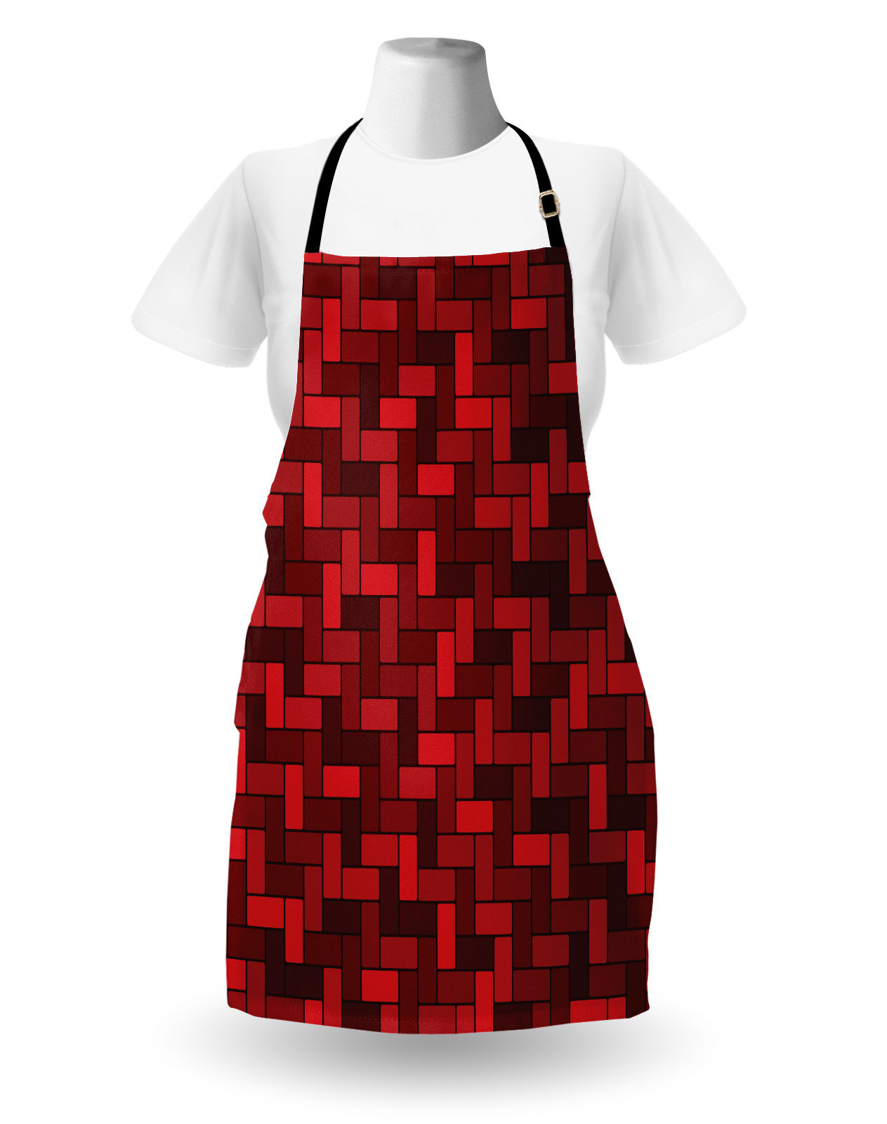 East Urban Home Brick Apron Unisex Rectangular Diagonal Zigzags Adult ...