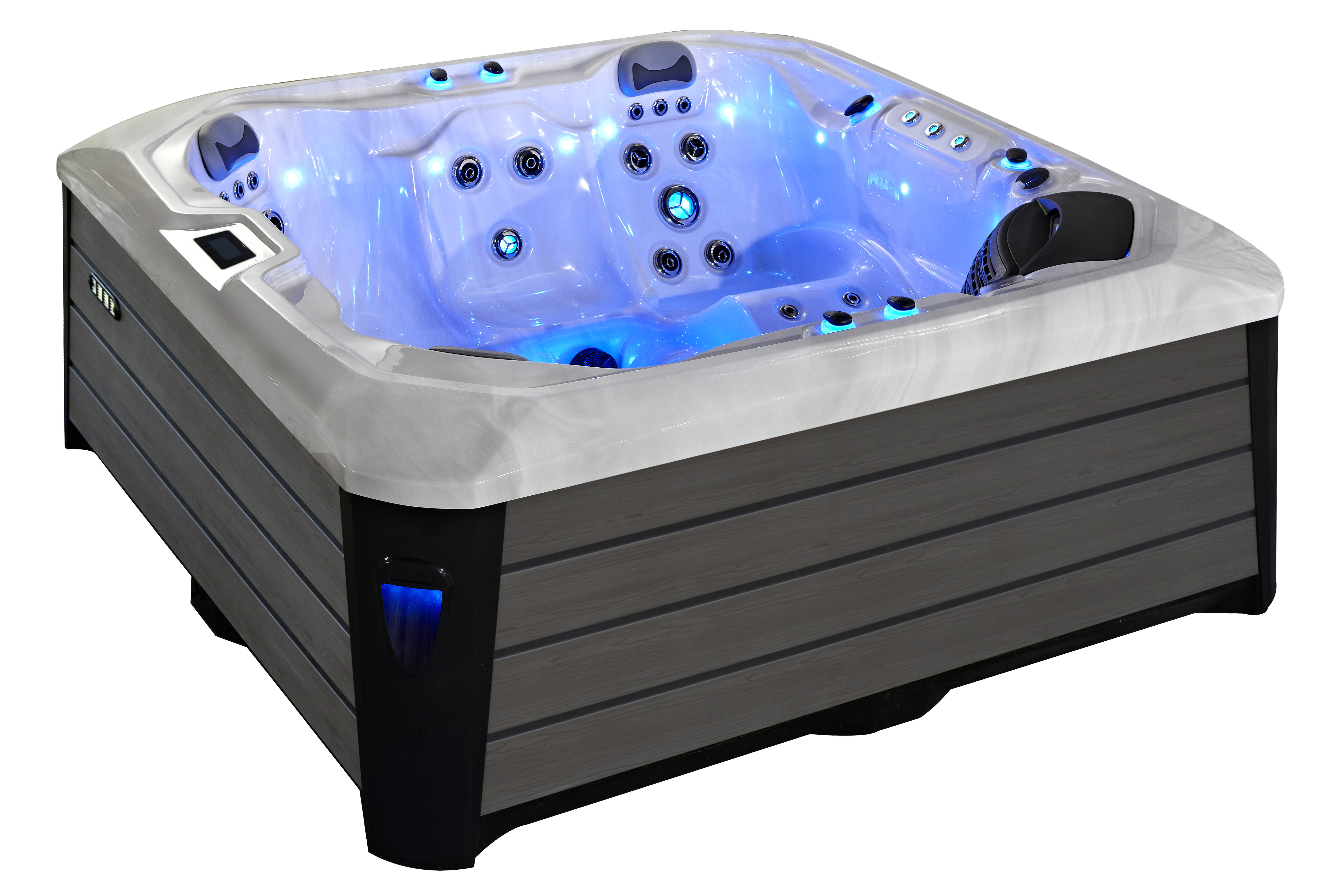 Luxuria Spas 76 - Jet Acrylic Square Hot Tub with Ozonator | Wayfair