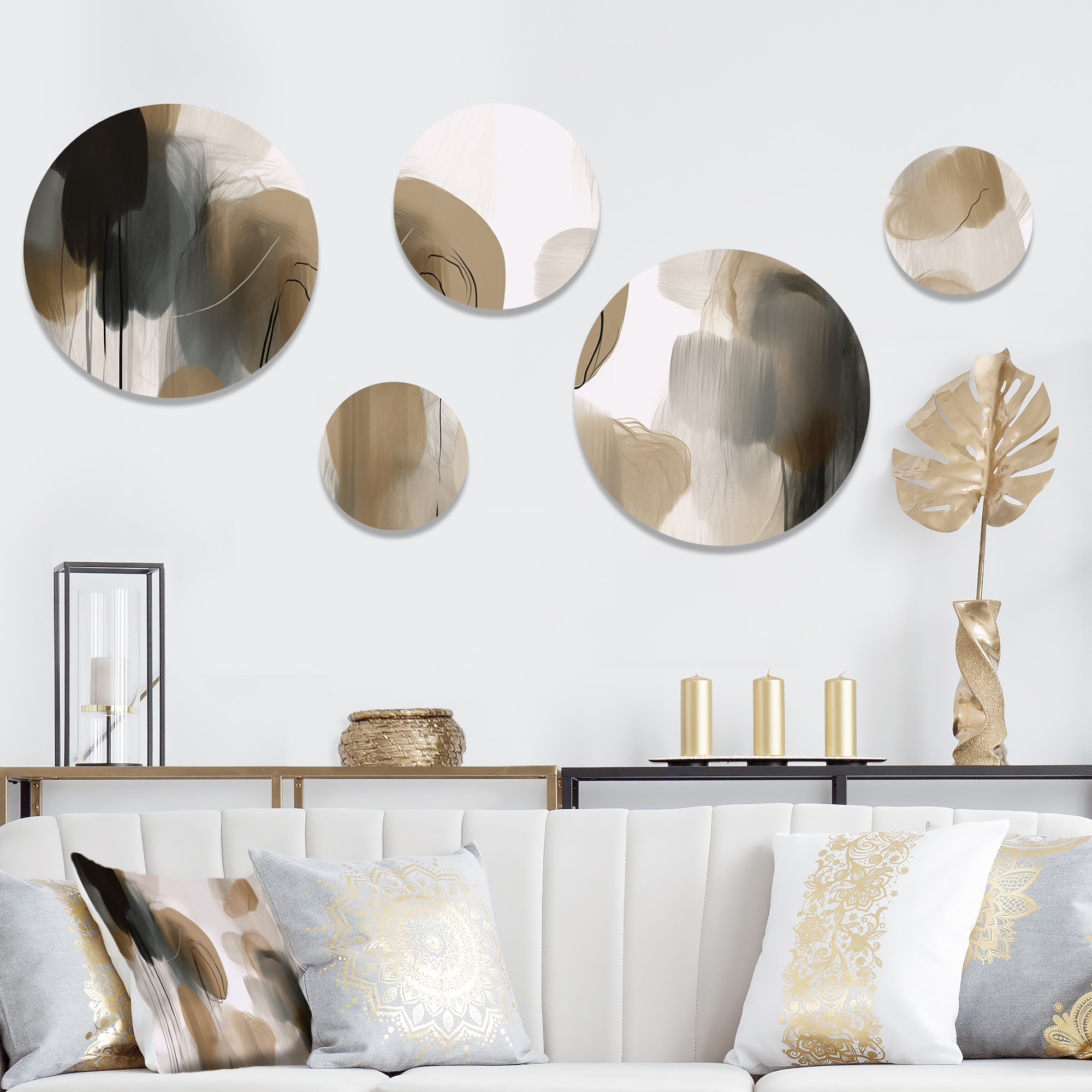 round shape design wall