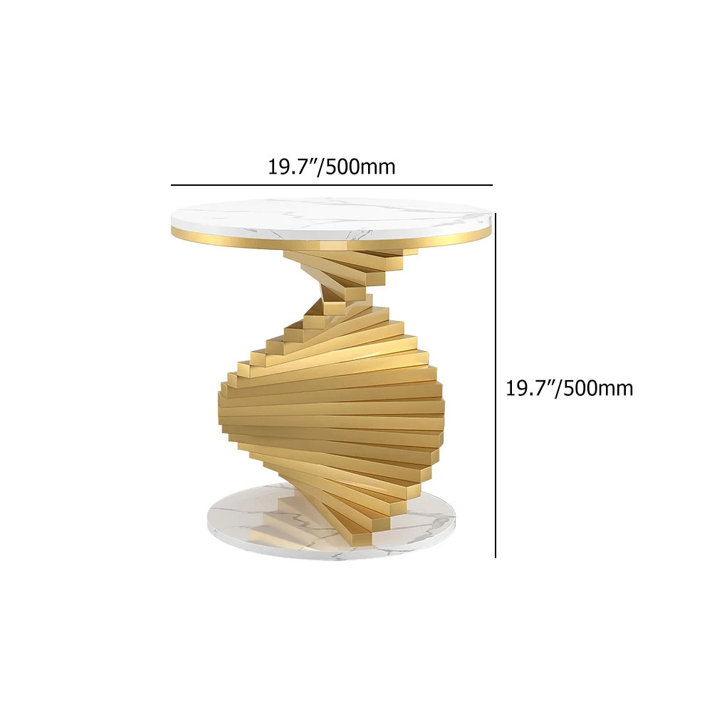 Everly Quinn Anaum Abstract End Table Side Table & Reviews | Wayfair