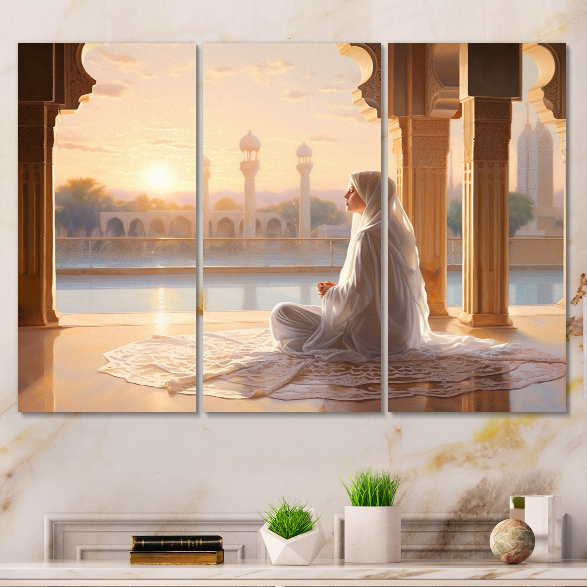 Red Barrel Studio Islam Art Prayer Faith III - Islamic Metal Wall Decor ...