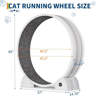 Blue Elephant 45'' Cat Exercise Wheel for Indoor Cats, Large ABS Cat ...