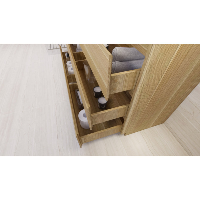 Gracie Oaks Haracha 60'' Single Bathroom Vanity with Top | Wayfair