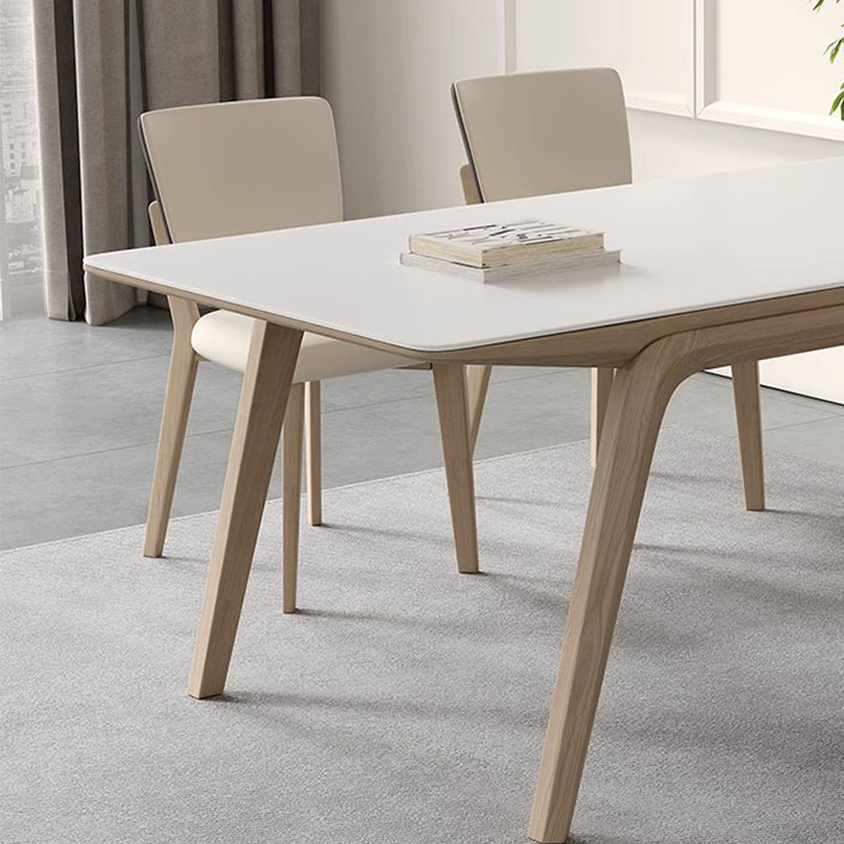 Corrigan Studio® Rectangular Nordic dining table | Wayfair