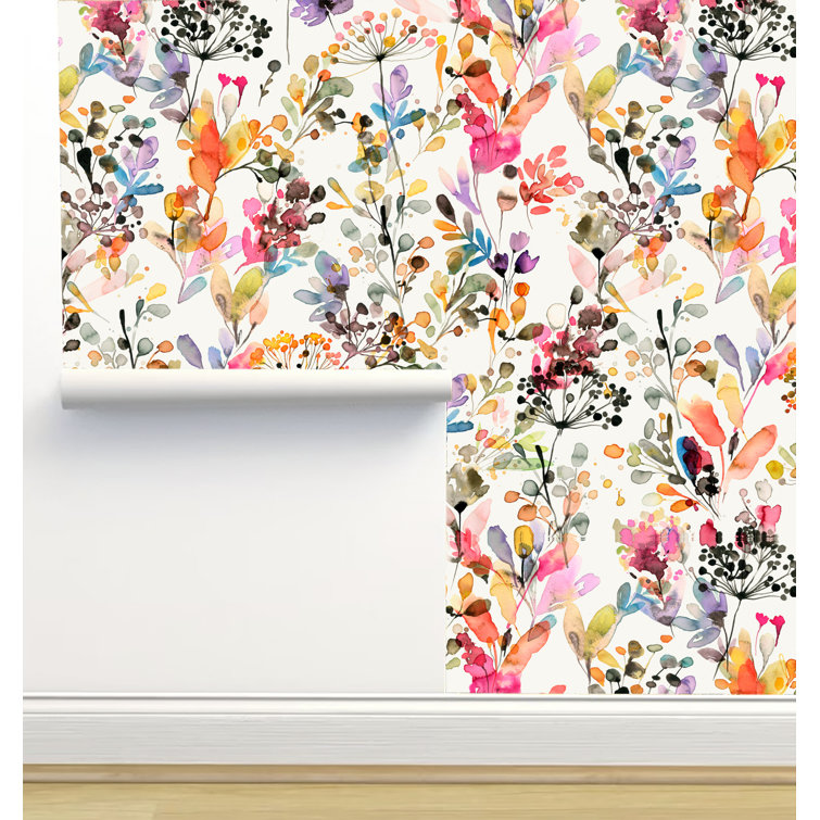 Limitless Walls Ninola Designs Peel & Stick Floral Roll | Wayfair