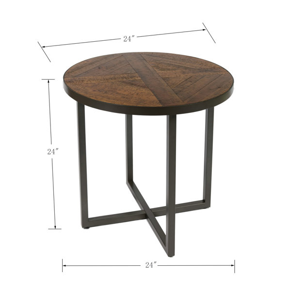 Three Posts™ Dillwyn Solid Wood Top End Table & Reviews | Wayfair