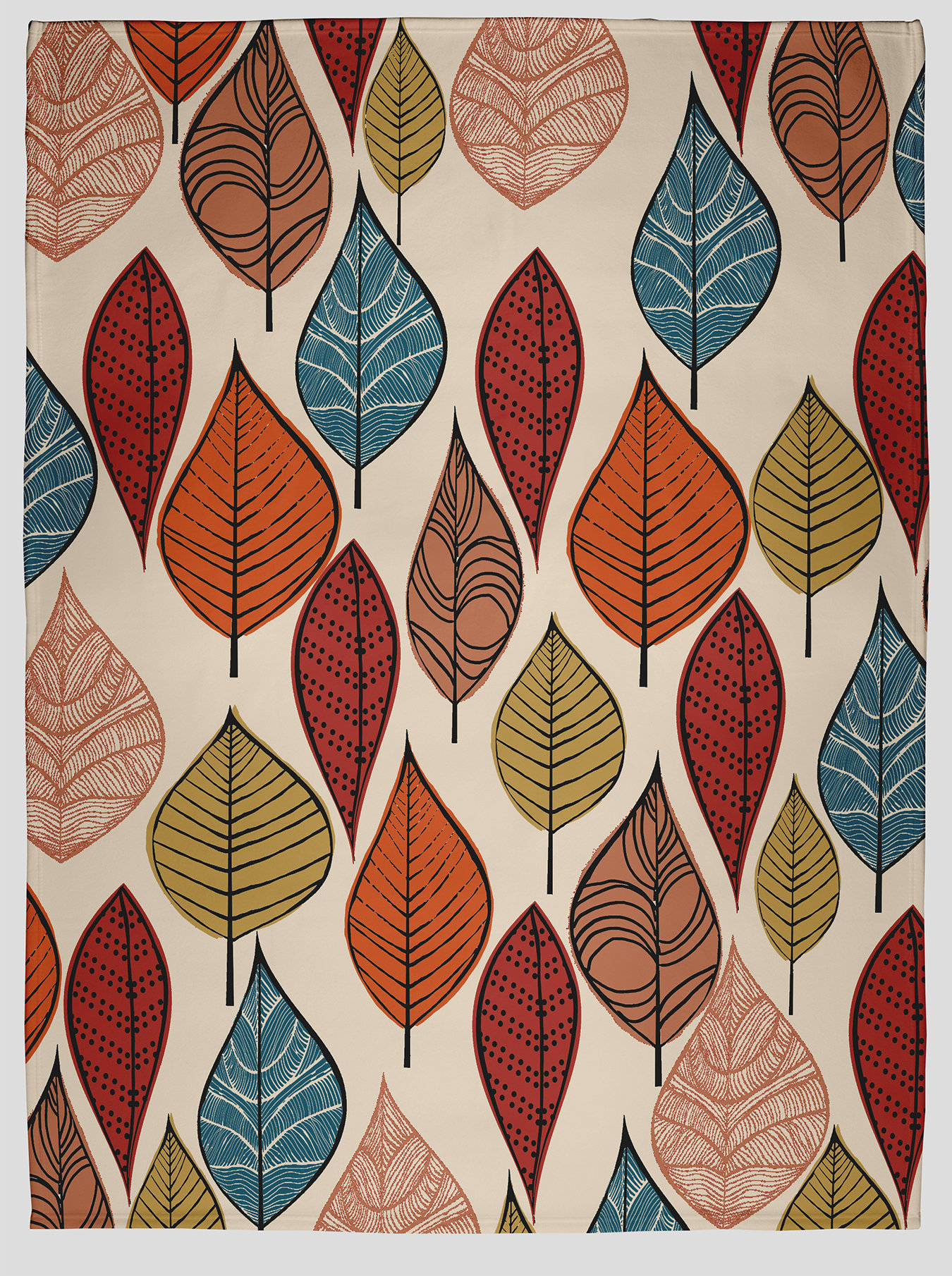 e by design Autumn Leaves Fall Throw Blanket | Wayfair