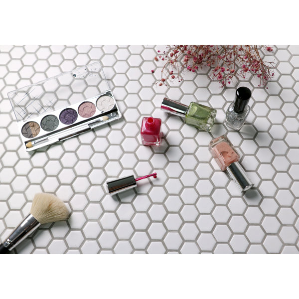 WS Tiles Value Series 1" x 1" Porcelain Mosaic Wall and Floor Tile ...