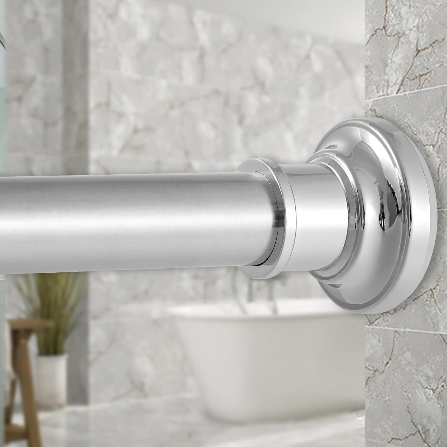 DONIVE Long Curtain RodTension Shower Curtain Rods 30 to100 inch ...