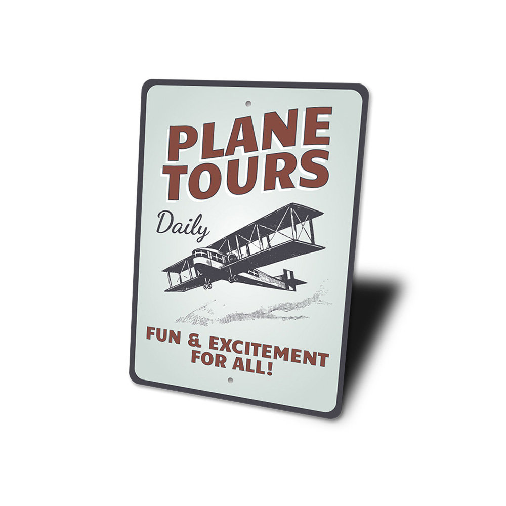 Lizton Sign Shop, Inc Plane Tours Daily Aviation Aluminum Sign ...
