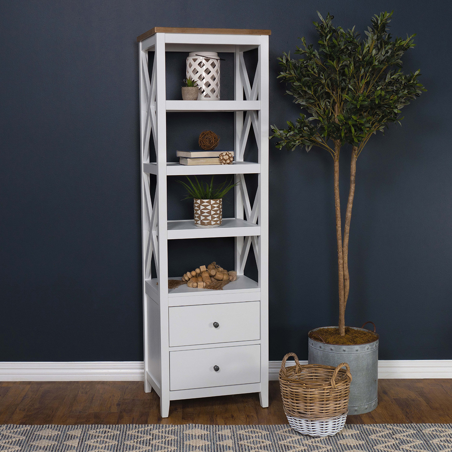 Wildon Home® Wooden Multimedia Media Shelves - Wayfair Canada