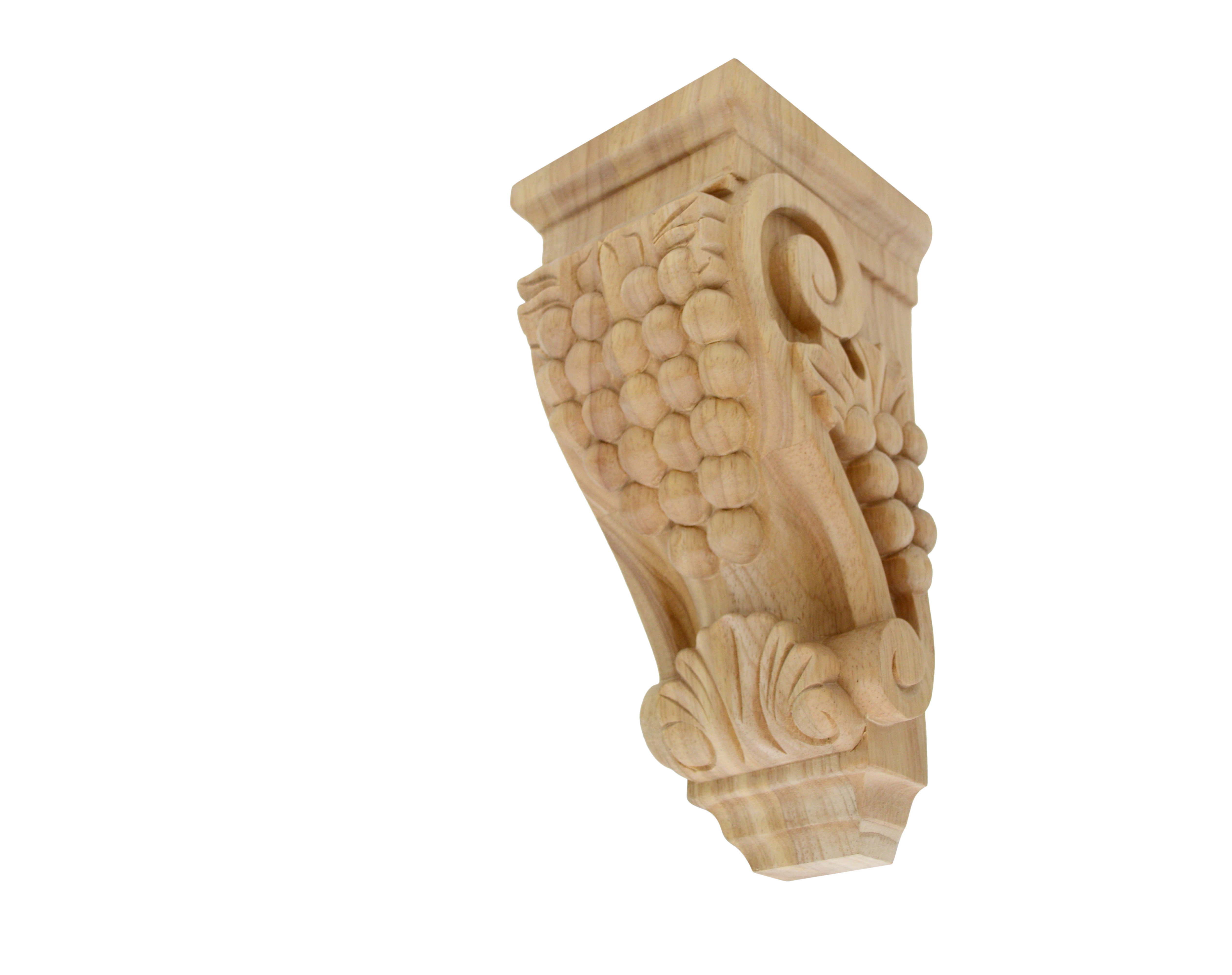 bingltd - 10" Tall Corbel Traditional Solid Rubberwood - 1 PC (C4-RW ...