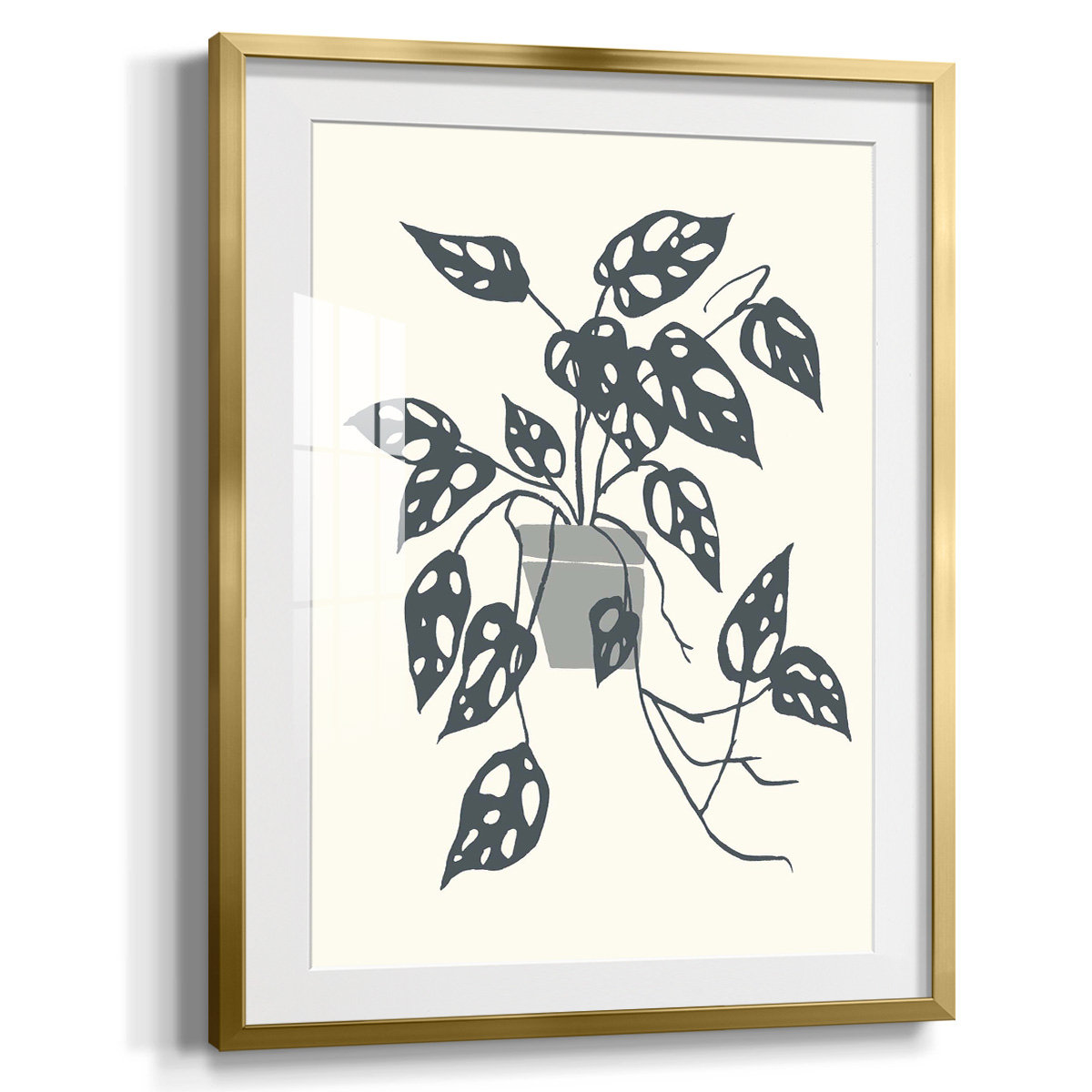 Winston Porter Gray Arches II Framed Print | Wayfair