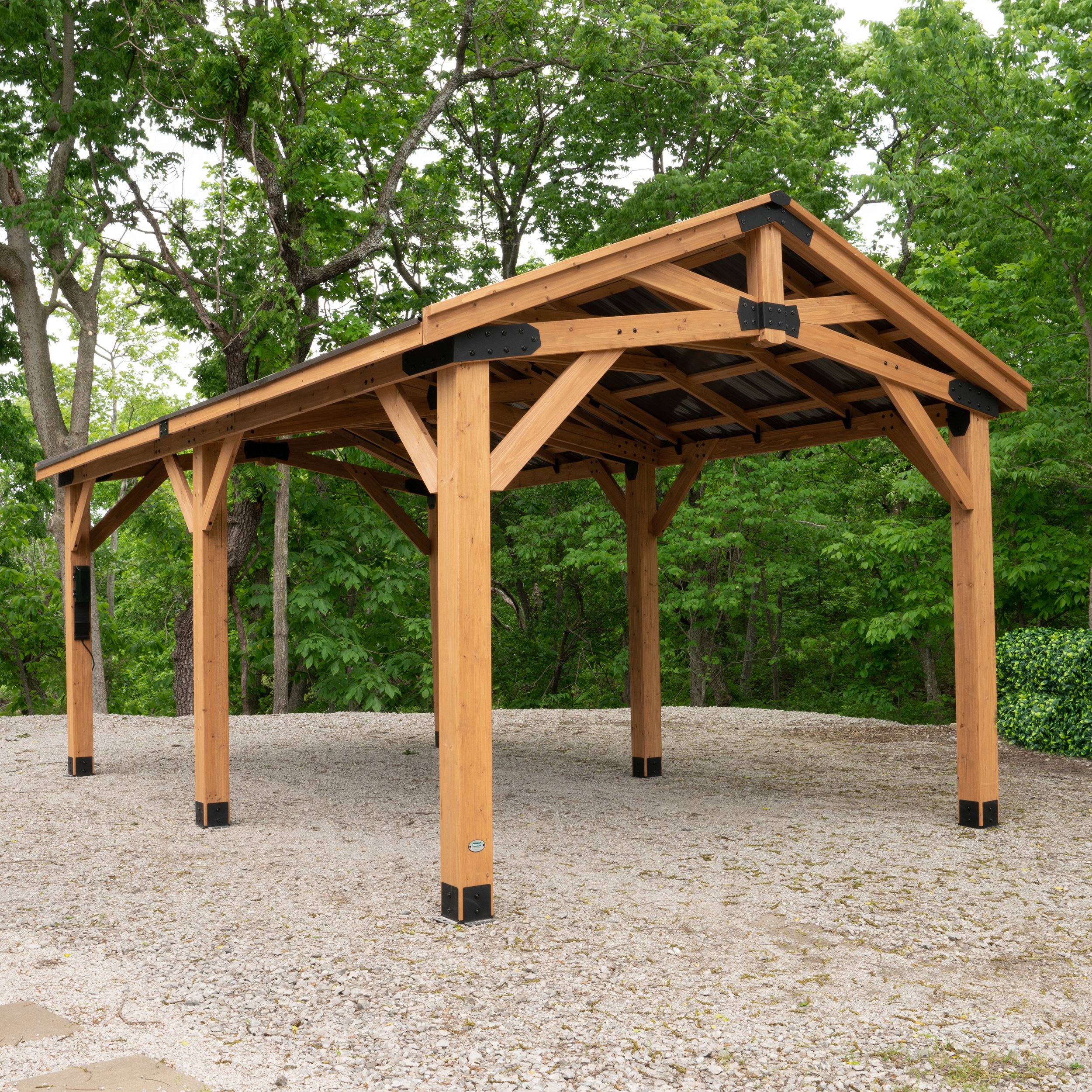 Backyard Discovery Norwood Carport Gazebo 20' x 12' & Reviews - Wayfair ...
