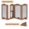 Tucker Murphy Pet™ Metal Mesh Wooden Free Standing Pet Gate & Reviews ...
