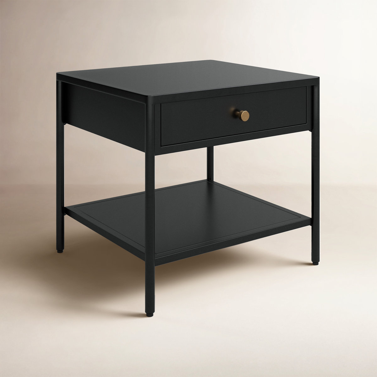 Four Hands Soto Iron End Table with Storage & Reviews | Perigold