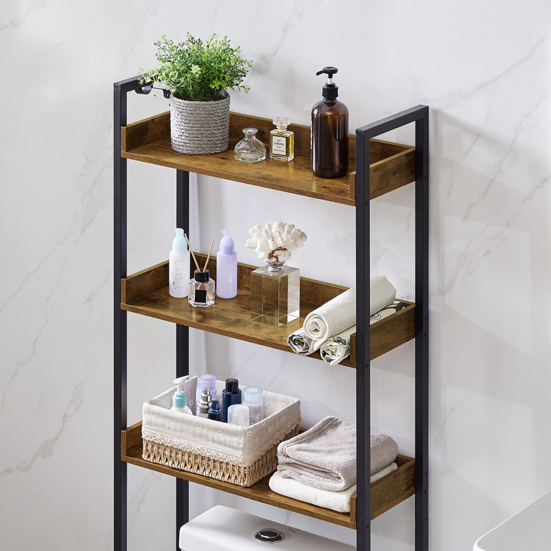 17 Stories Merrisa Over-The-Toilet Storage Rack 3-Tier Bathroom ...