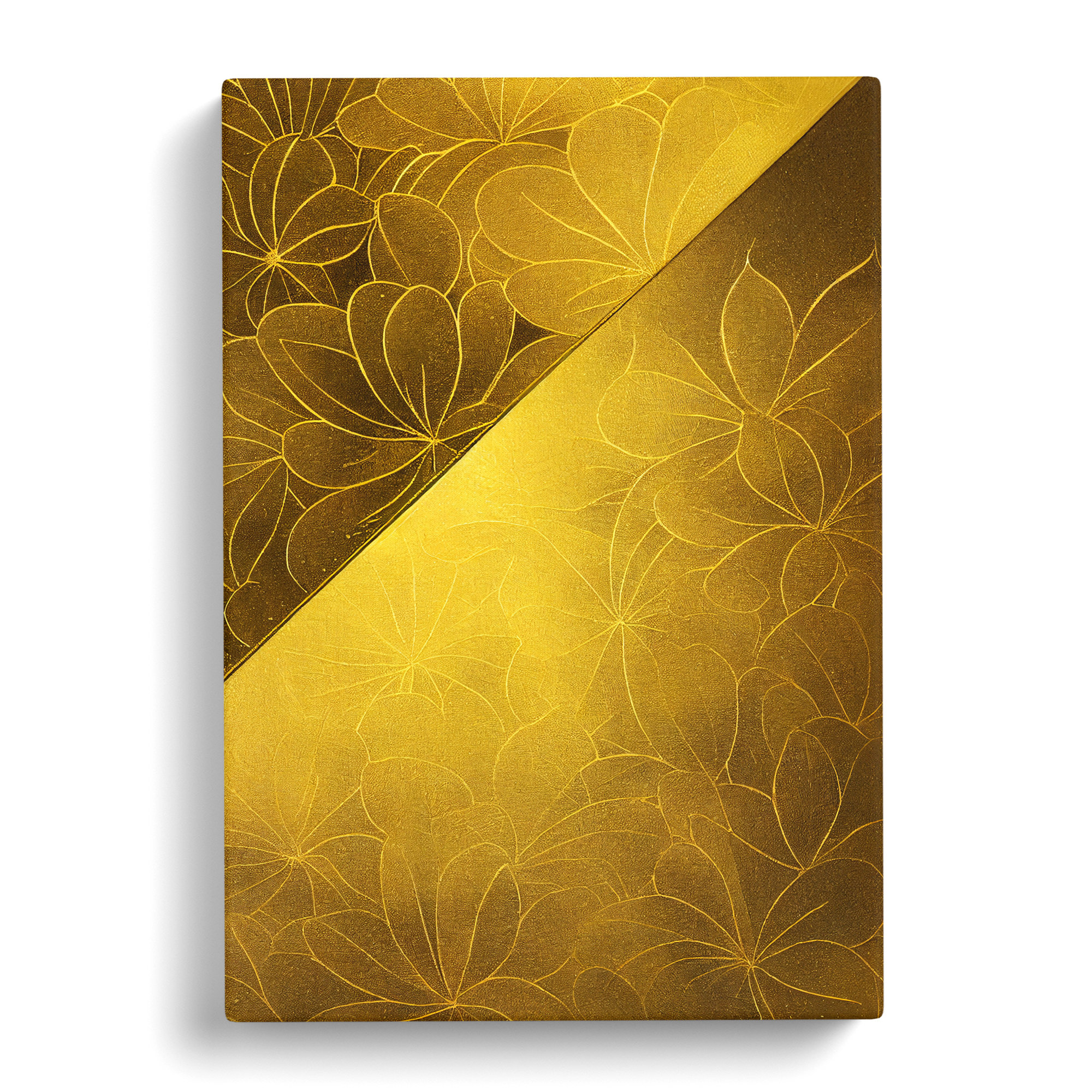 Marlow Home Co. Arko Flower Gold Leaf - Wrapped Canvas Graphic Art ...