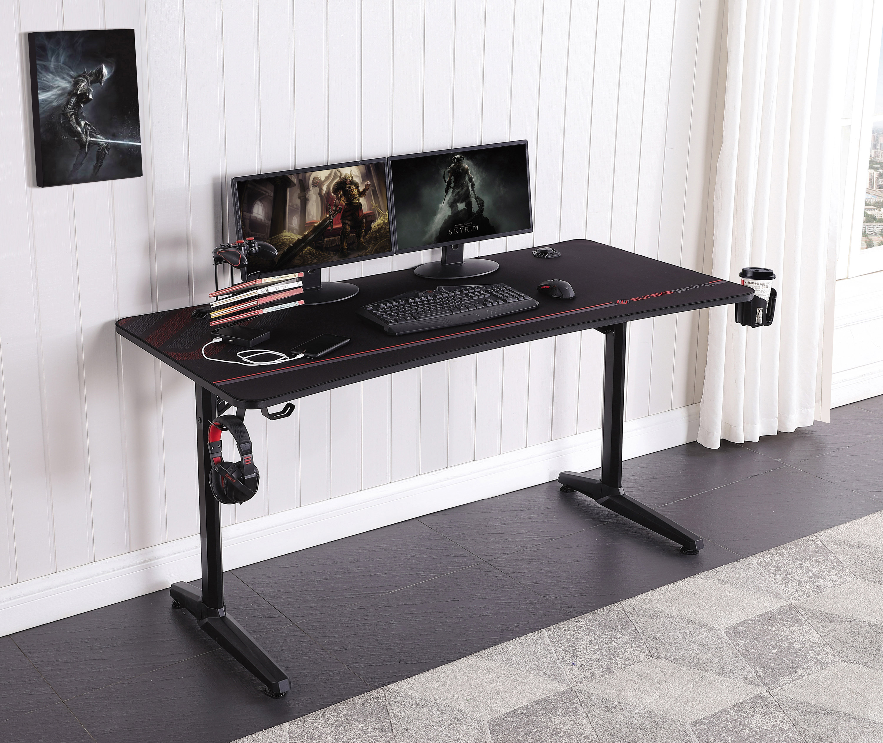 17 Stories Stoyko Metal Base Writing Desk - Wayfair Canada