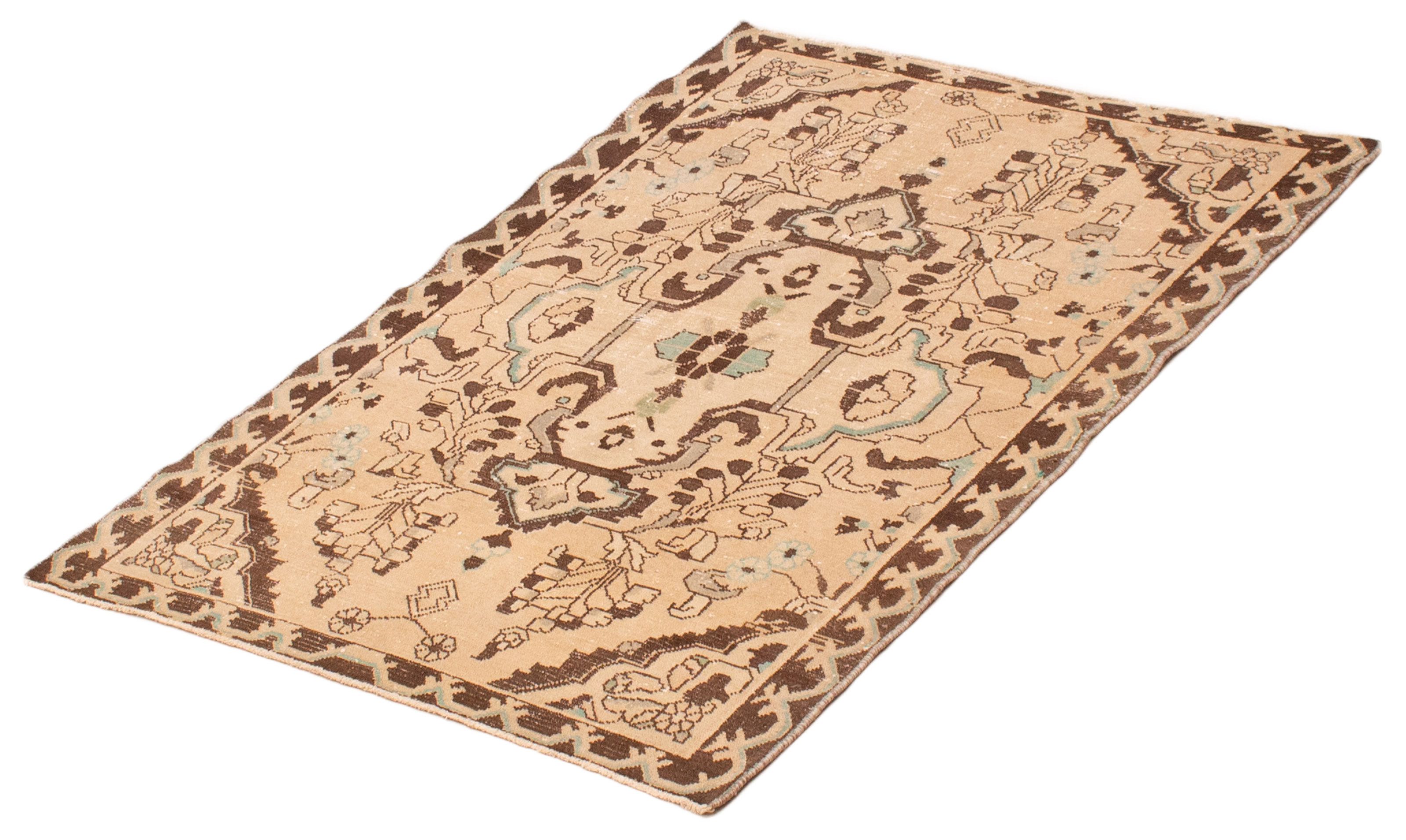 Isabelline Avarielle One-of-a-Kind 3'8" X 5'1" 1990s Wool Area Rug ...