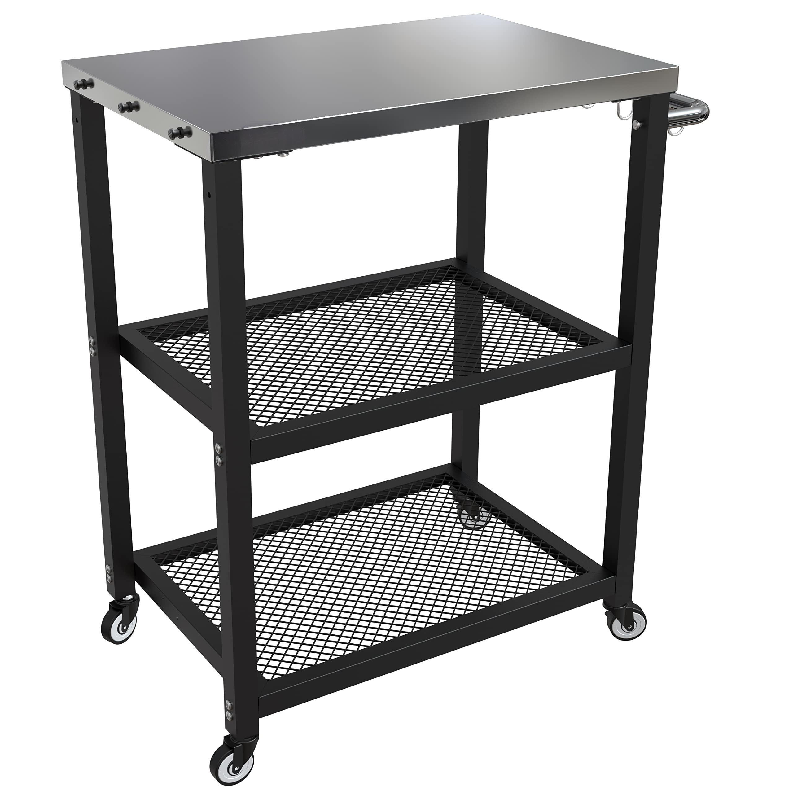 17 Stories Alcyone Metal Kitchen Cart | Wayfair
