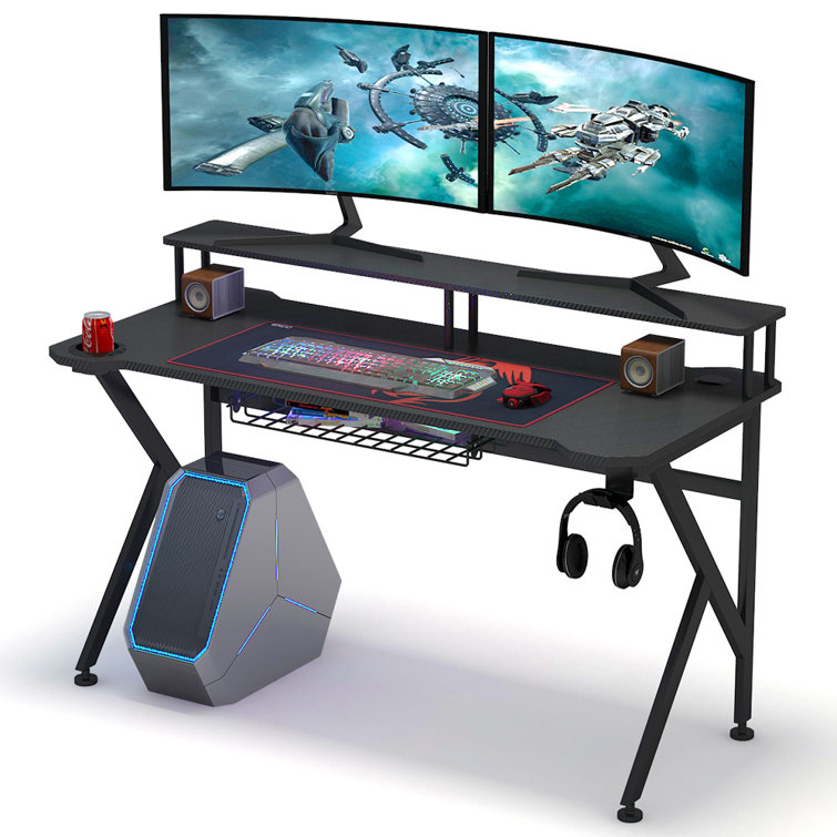 Inbox Zero Metal Base Computer Desk & Reviews | Wayfair