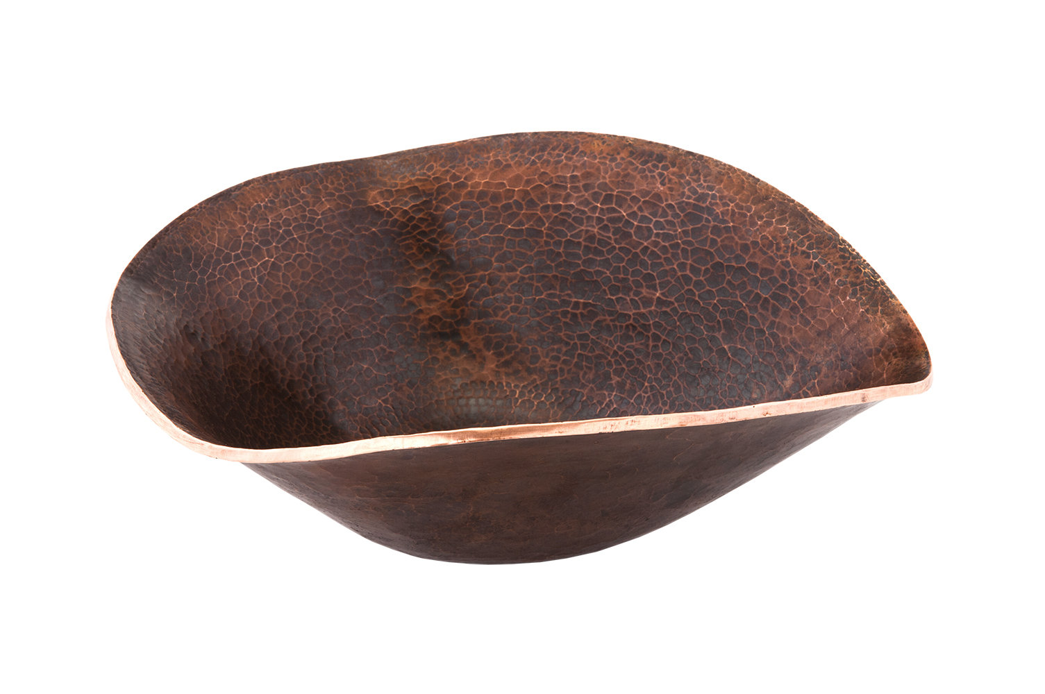 Premier Copper Products 17" Free Form Hand Forged Old World Copper ...