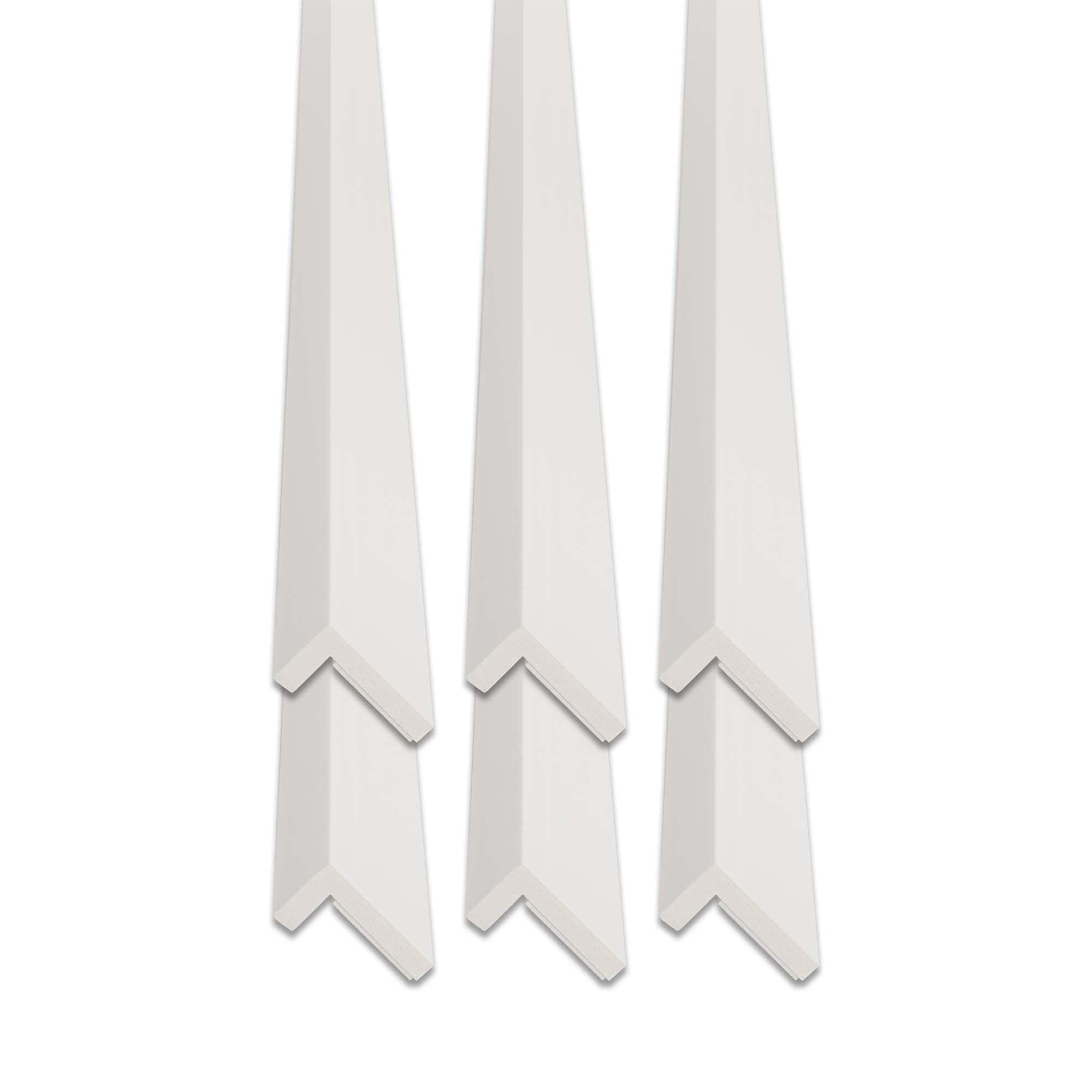 Architectural Products by Outwater L.L.C. Outwater White Wall Corner ...