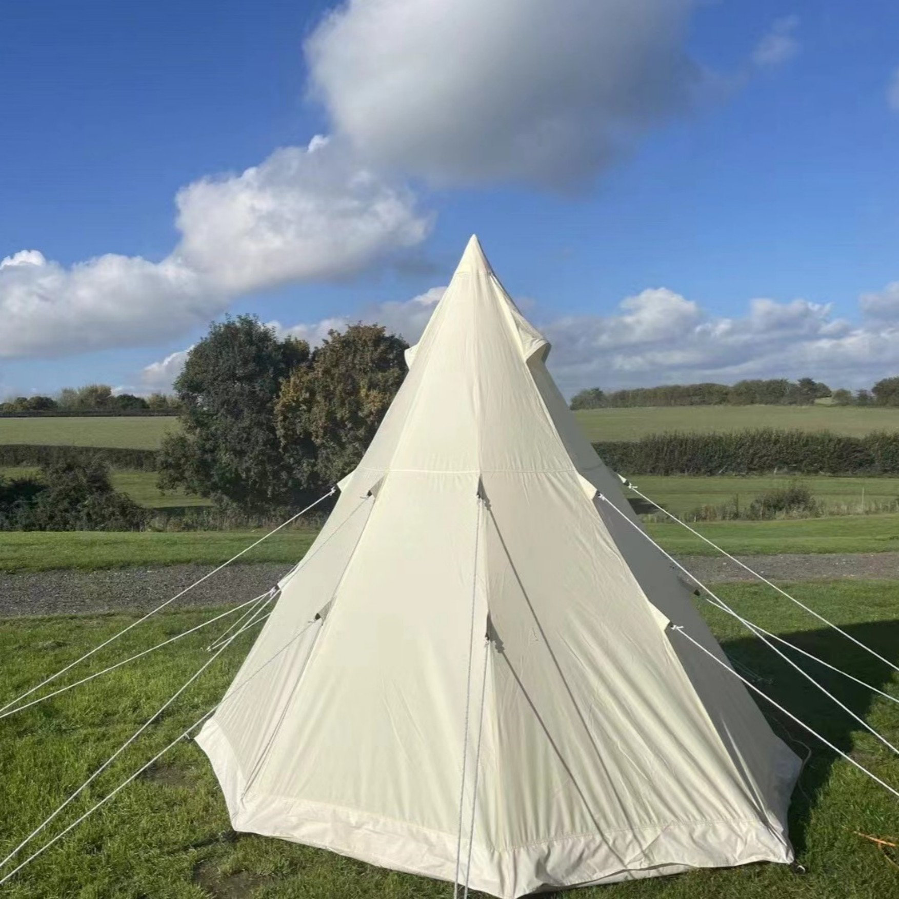 Heimo 9.85Ft Four Season Deluxe Camping Canvas Yurt Tent With Aluminum ...