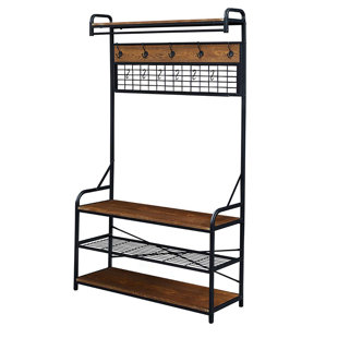 Metal Hall Trees You'll Love | Wayfair