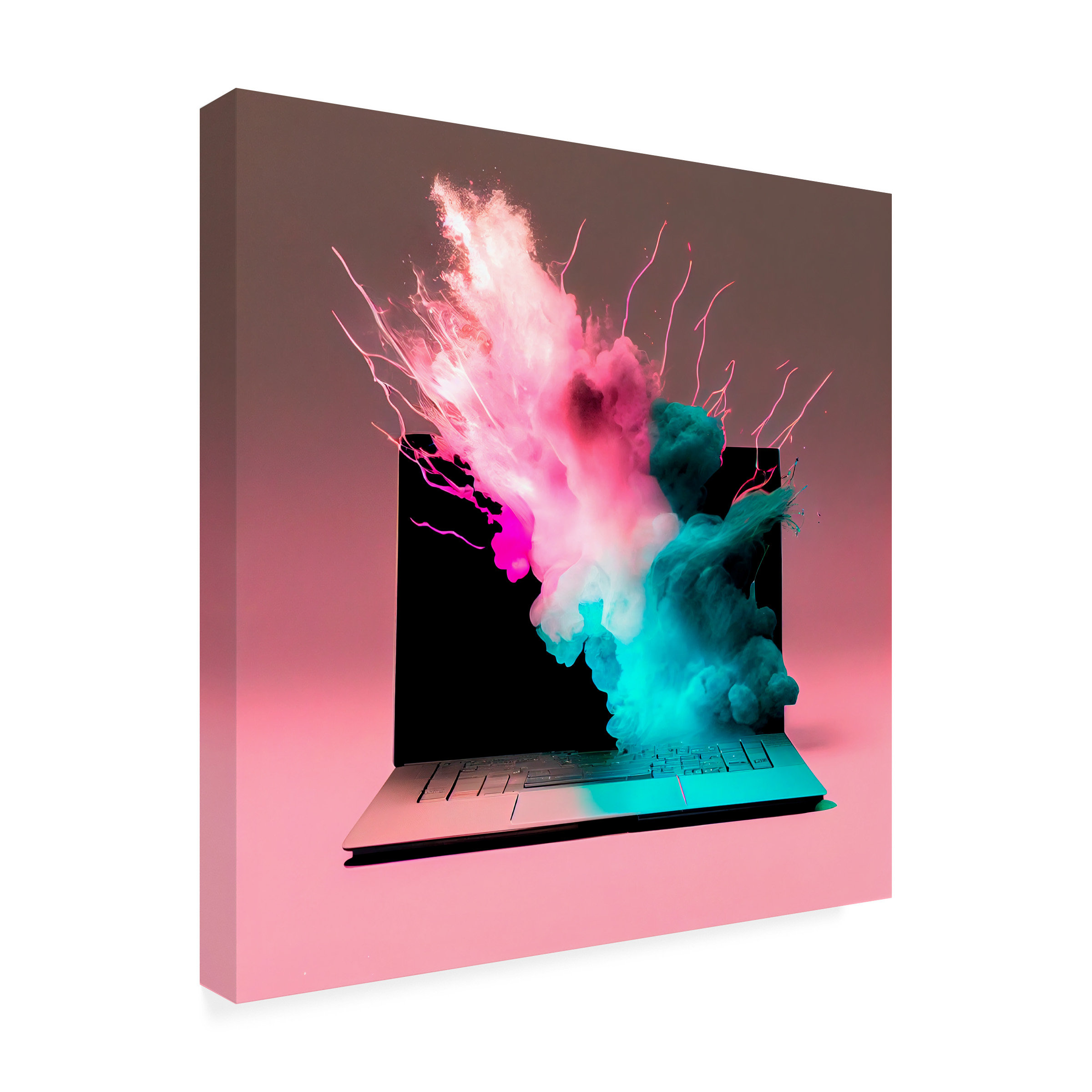 Wrought Studio™ Sasha Power Up Canvas Art | Wayfair