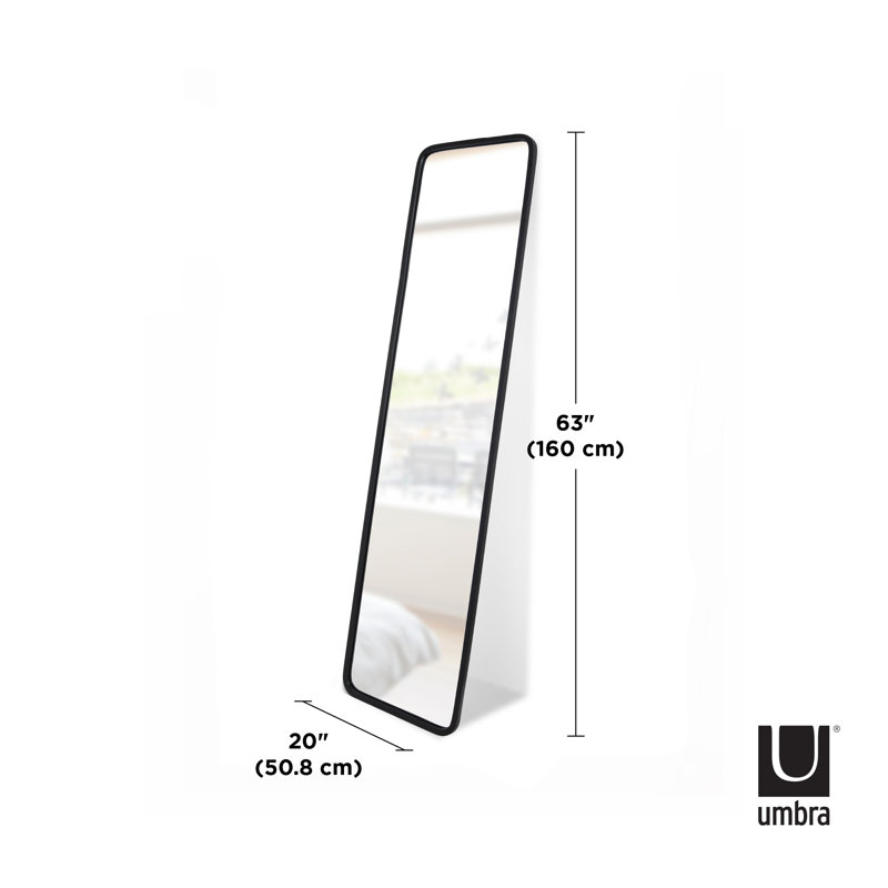 Umbra Hub Rectangle Rubber Mirror & Reviews | Wayfair