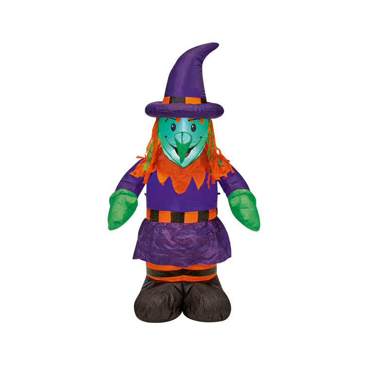 The Seasonal Aisle 1.2m Halloween Witch Inflatable | Wayfair.co.uk