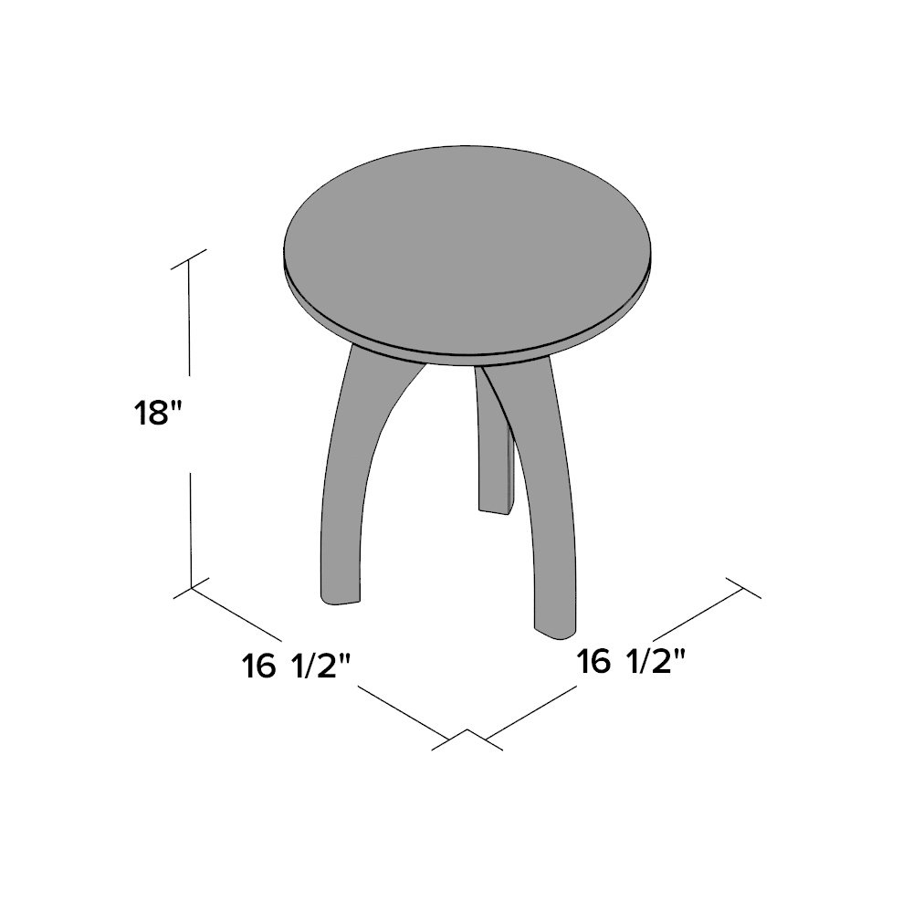 Joss & Main Laverne Solid Wood 3 Legs End Table & Reviews | Joss & Main