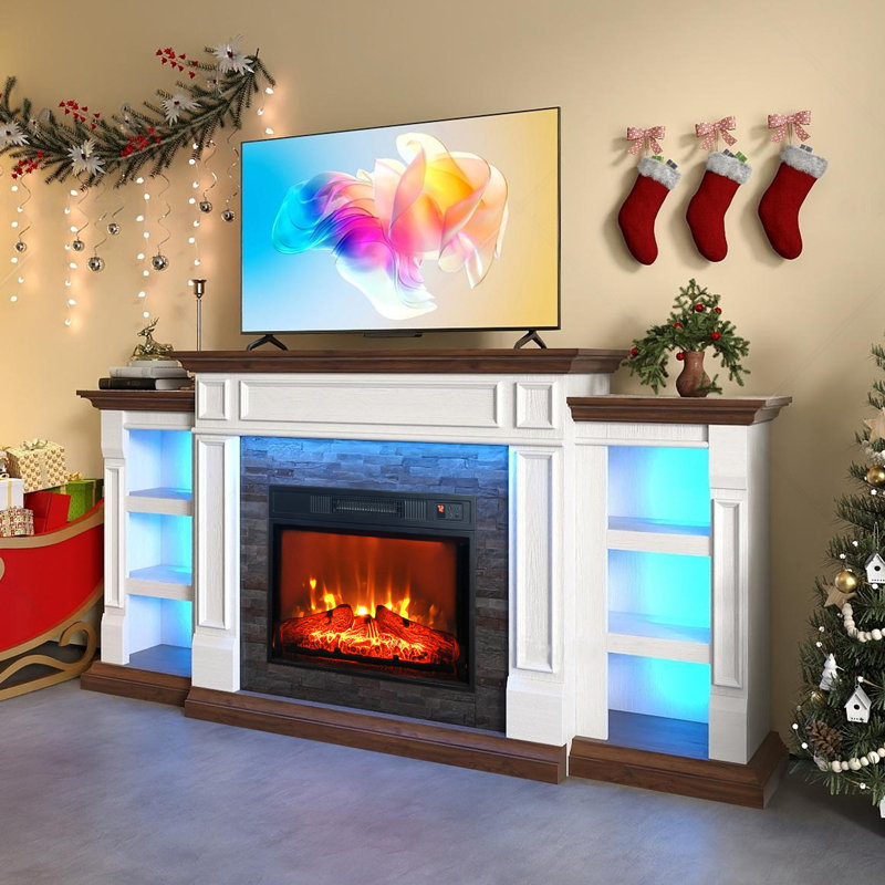 Ivy Bronx Raegyn 71.5'' W Electric Fireplace & Reviews | Wayfair