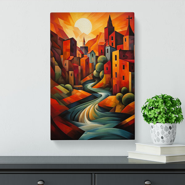 Marlow Home Co. River Cubism No.2 - No Frame Print | Wayfair.co.uk