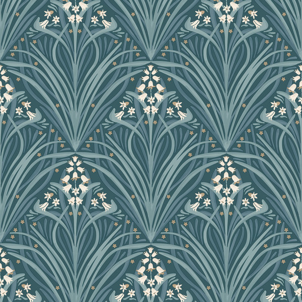 Veer Decor Victorian Bloom Wallpaper Sample | Perigold