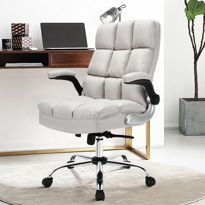 Inbox Zero Dois Linen Executive Chair & Reviews | Wayfair