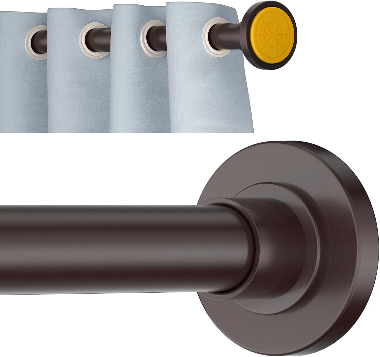 Tromay 30 to 104 Inch Adjustable Tension Curtain Rod | Wayfair