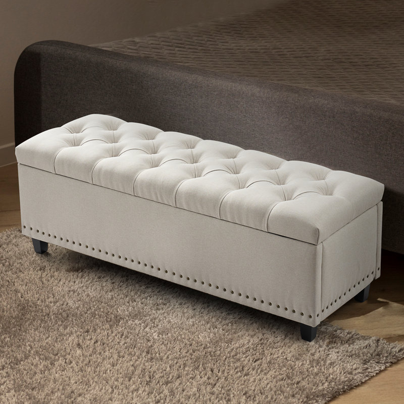 Latitude Run® 50.78” Tufted Upholstered Storage Ottoman & Reviews | Wayfair