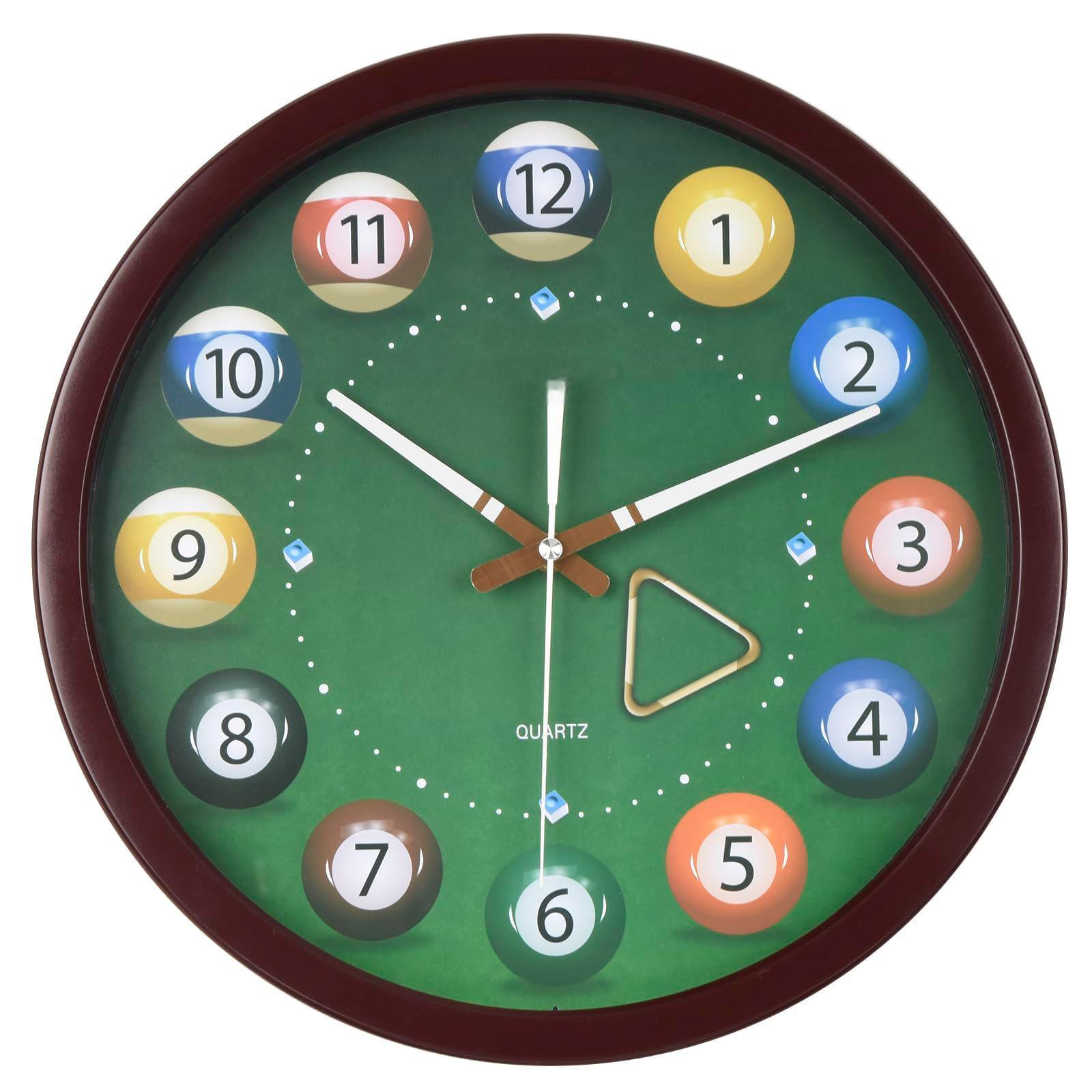Lark Manor™ Big Large Billiard Pool Ball Wall Clock, Battery Operated ...