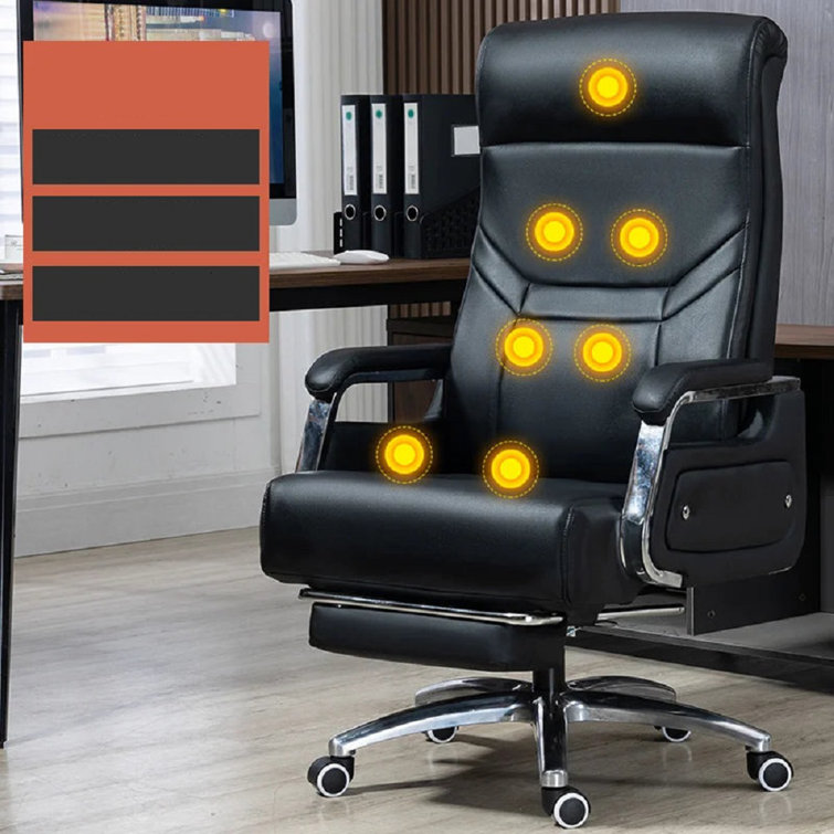 Ivy Bronx Boss Relaxing Office Chair Library Massage Conference Seat ...