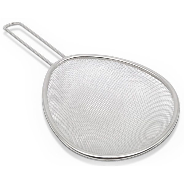 Cook Pro 6.5" Stainless Steel Oval Shaped Mesh Strainer w/Handle ...