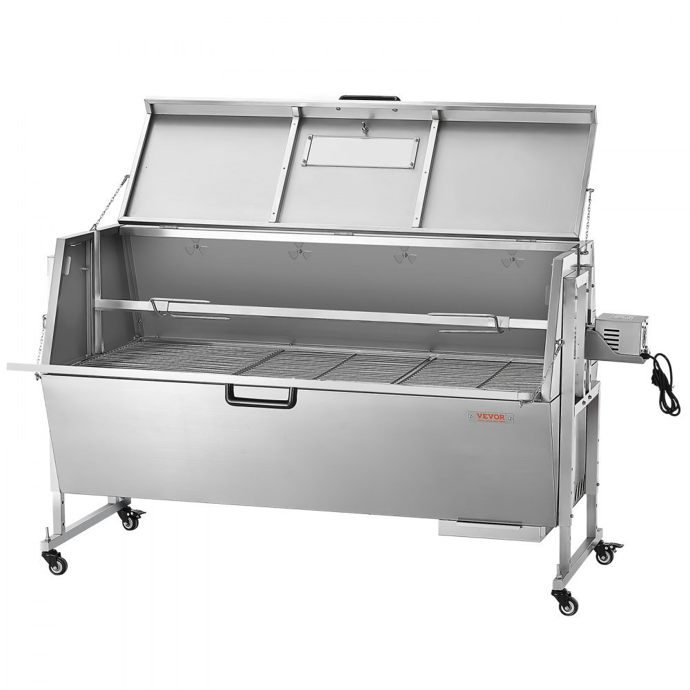 VEVOR Roaster Spit Rotisserie BBQ Grill Pig Lamb Chicken Roaster with ...