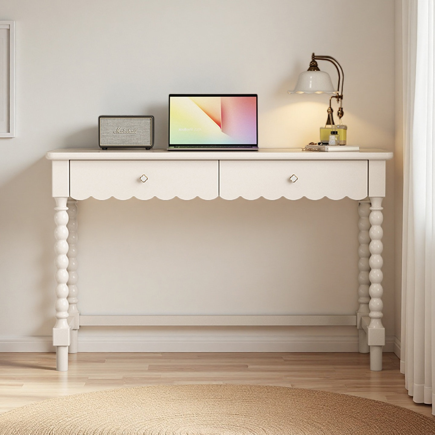 Darby Home Co White modern family office desk - Wayfair Canada