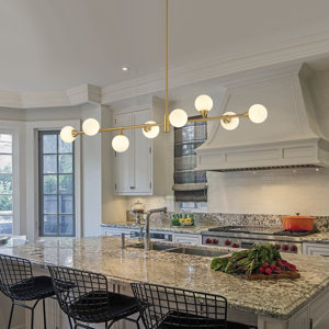 Mercer41 Kaynen 8 - Light Dimmable Sputnik Linear Chandelier | Wayfair