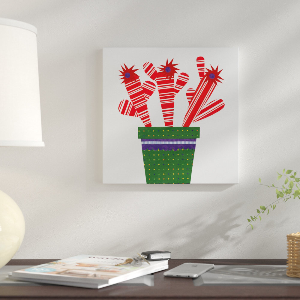 East Urban Home 'Cheerful Succulent V' by Regine Moore - Graphic Art ...